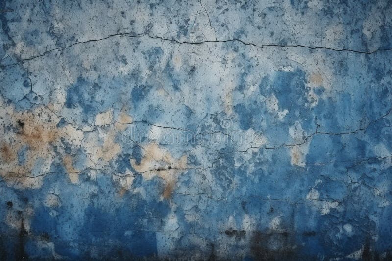 Raw and Rugged Blue Grunge Backdrop, Displaying Rough Texture and Depth ...