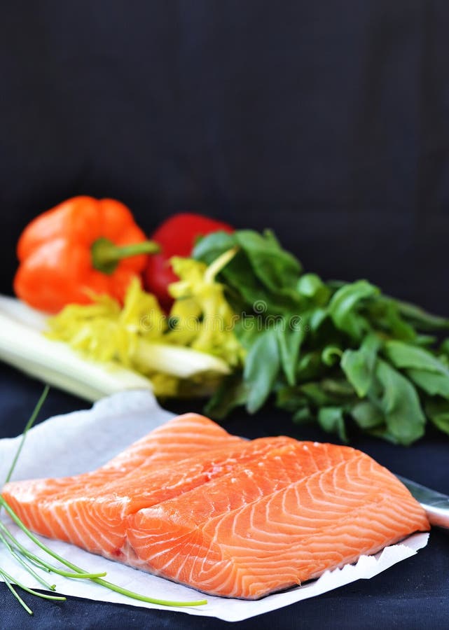 Raw salmon stock photo. Image of natural, delicacy, steak - 29238404