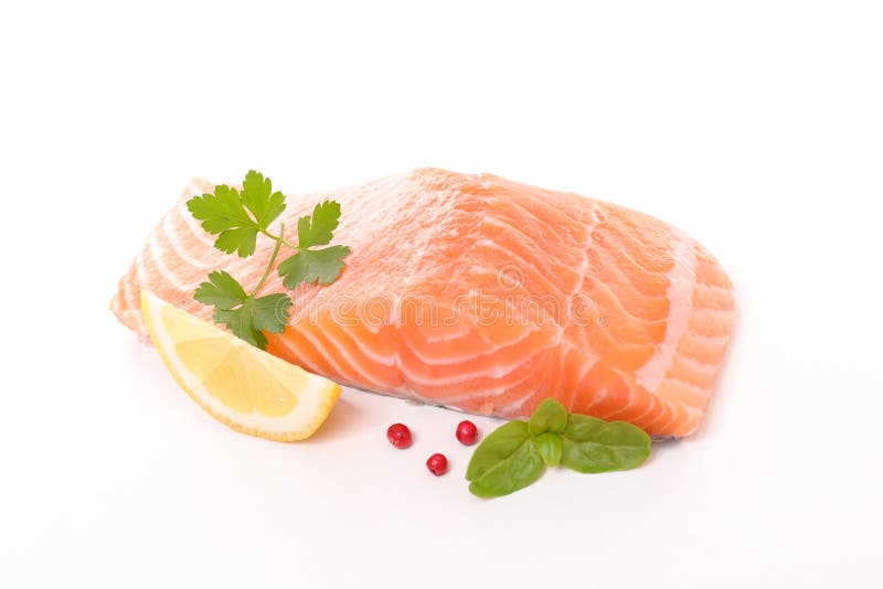Raw salmon fillet stock image. Image of ingredient, fillet - 75571591