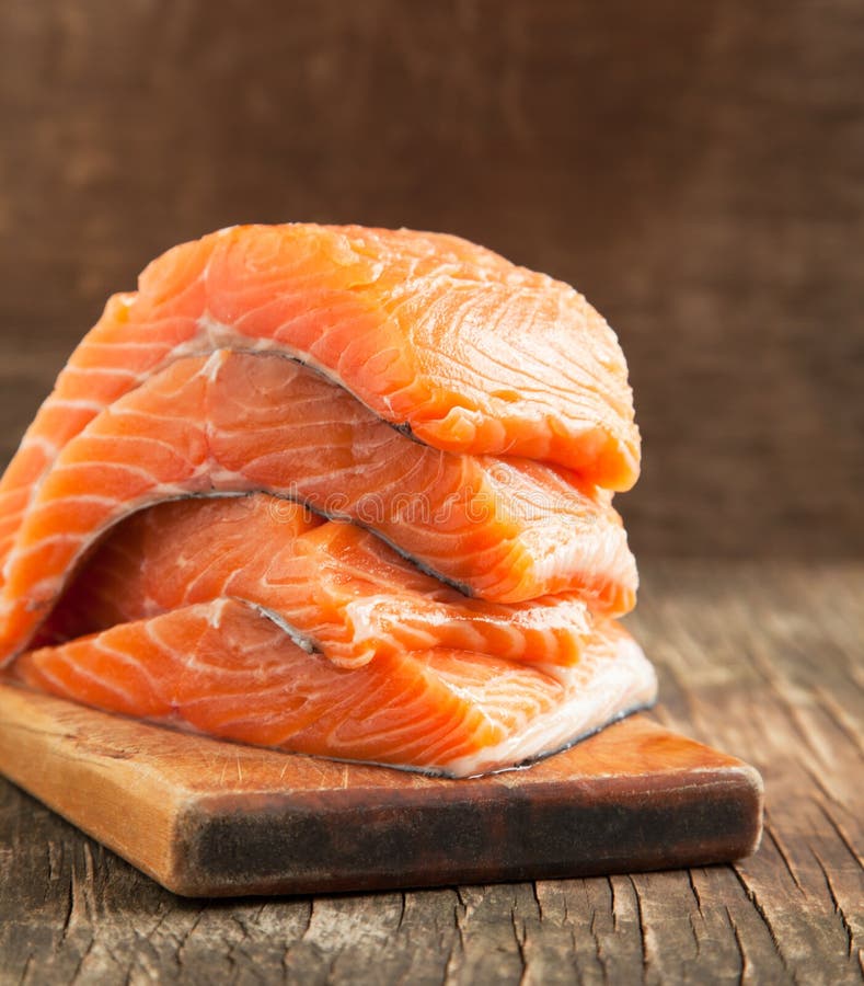 Raw Salmon Fillet stock image. Image of healthy, sushi - 33398331