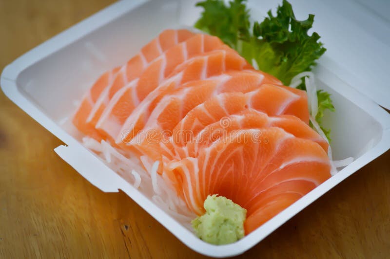 Raw salmon , sliced salmon stock photo. Image of salmon - 181728106