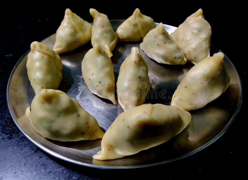 Raw Samosas about To Be Deep-fried Made Up of Grain Flour and Potatoes ...