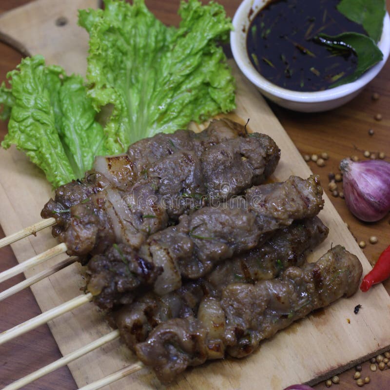 Raw Sate Food from Indonesia Stock Photo - Image of satay, food: 334219492