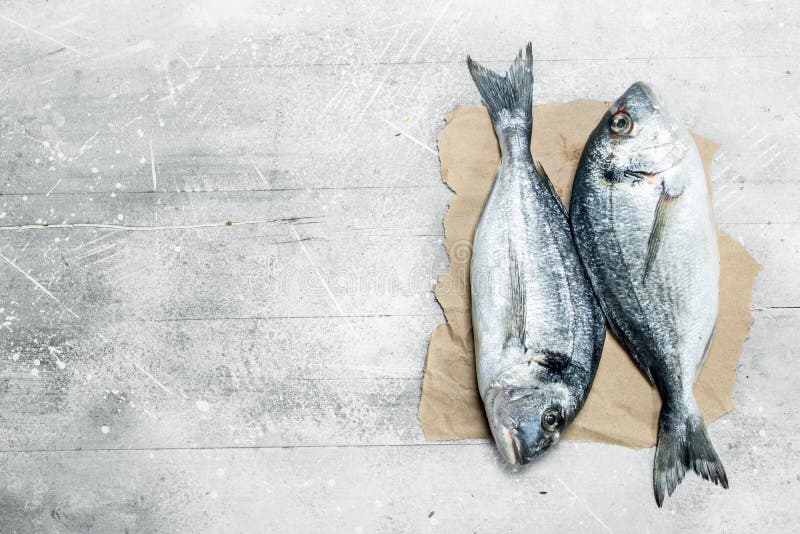 Raw Sea Fish Dorado With Lemon, Herbs And Aromatic Spices Stock Image ... Raw Sea Fish Dorado With Lemon, Herbs And Aromatic Spices Stock Image ...