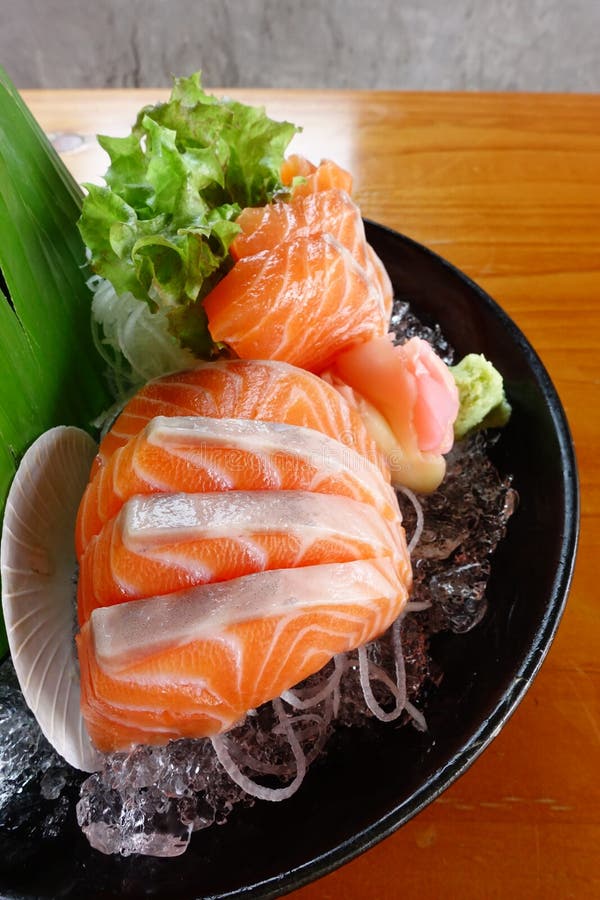 Raw seafood sashimi set stock image. Image of cuisine - 231891343