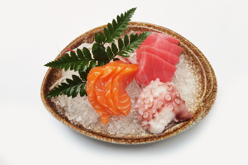 Raw seafood sashimi set stock photo. Image of seafood - 231422548