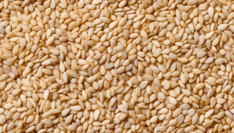 Raw Sesame Seeds Forming a Dense Organic Pattern Stock Photo - Image of ...
