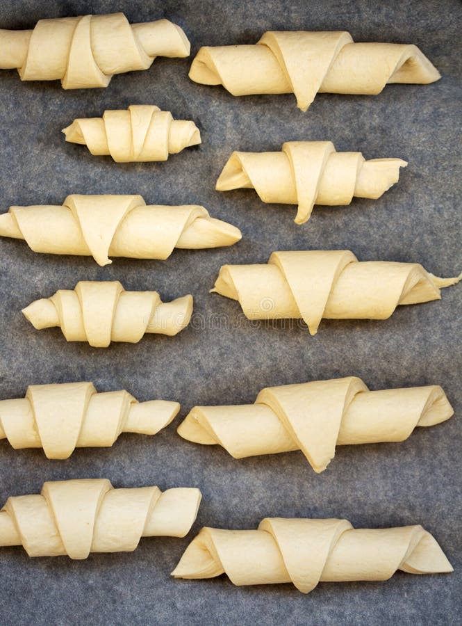 Raw Shaped Croissant Doughs Stock Image - Image of food, chef: 137236497
