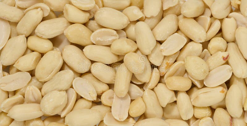 Raw Shelled Peanuts, Full Frame Stock Photo - Image of studio, peeled ...