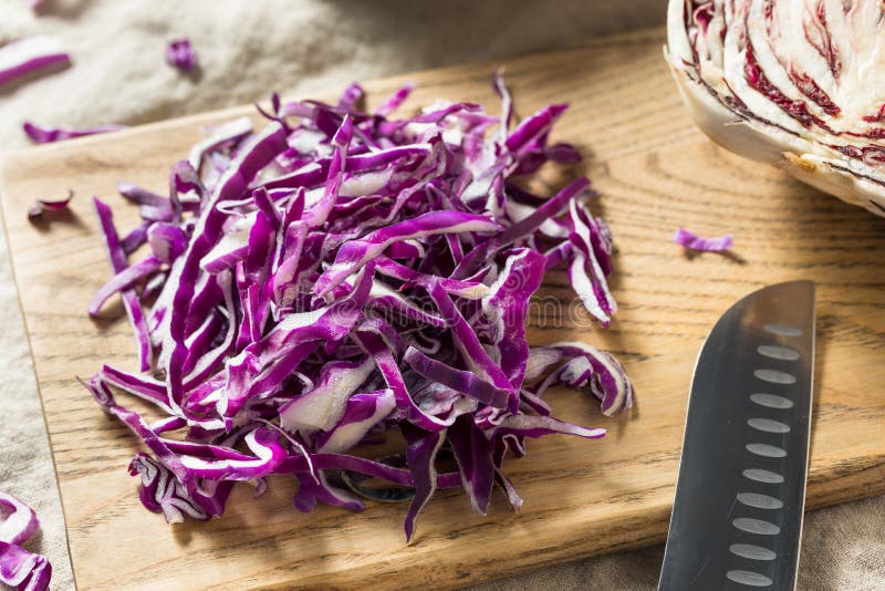 Raw Shredded Purple Cabbage Stock Photo - Image of chopped, health ...