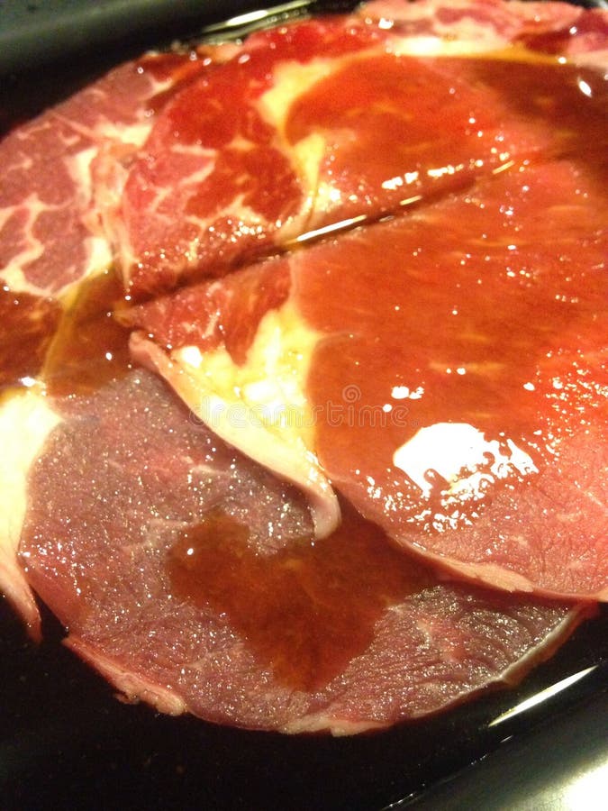 Raw slice beef stock photo. Image of ingredient, barbecue - 51389974