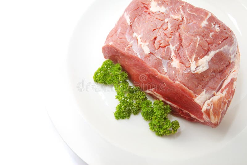 Raw Sliced of Beef Meat or Rib Eye Steak Stock Image - Image of ...