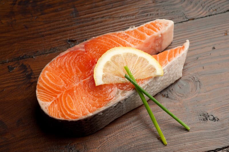 Raw sliced salmon stock image. Image of dinner, delicious - 13958231