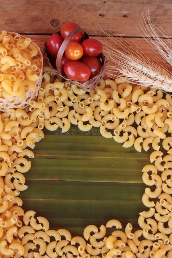 Raw Small Yellow Macaroni Pasta for Cooking. Stock Image - Image of ...