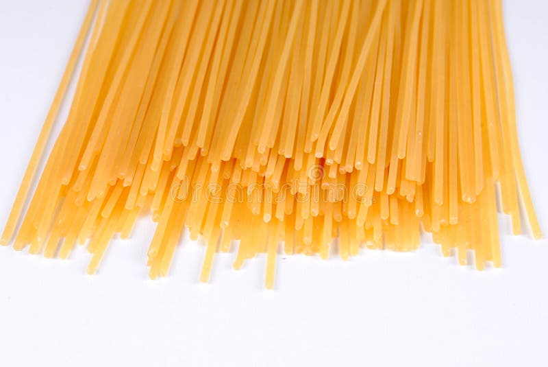 Raw Spaghetti on a White Dish Stock Photo - Image of italy, traditional ...