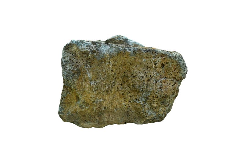 Raw Specimen of Basalt Rock Isolated on White Background. Stock Image ... Raw Specimen of Basalt Rock Isolated on White Background. Stock Image ...