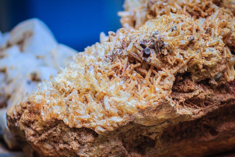 Raw Specimen of Quartz Crystal Stone from Mining and Quarrying I Stock ...