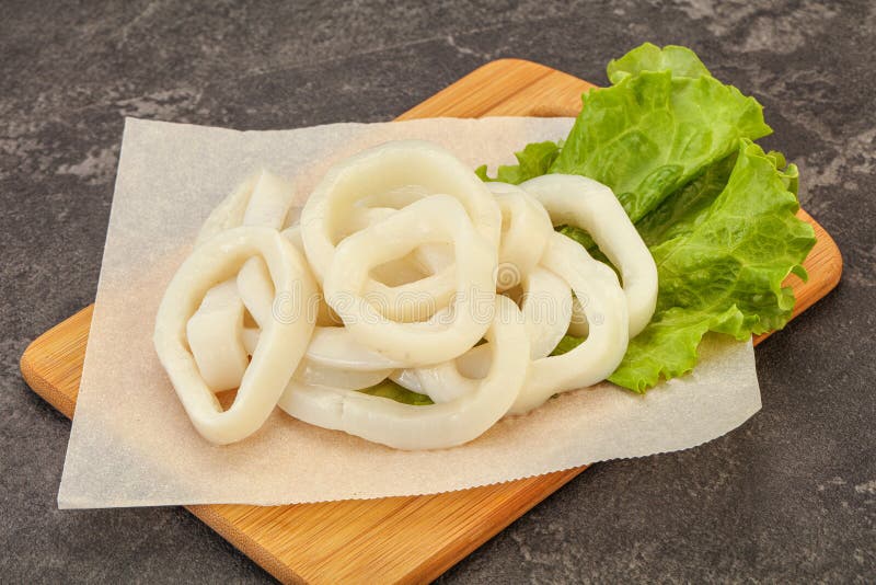 Raw Squid Rings for Cooking Stock Photo - Image of diet, food: 197772134