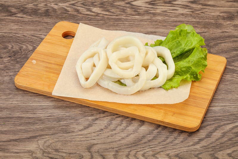 Raw Squid Rings for Cooking Stock Photo - Image of ingredient, cooking ...