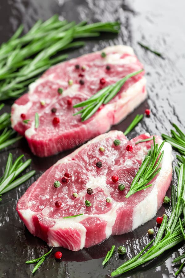 Raw steaks stock image. Image of chop, barbecue, butcher - 38643175