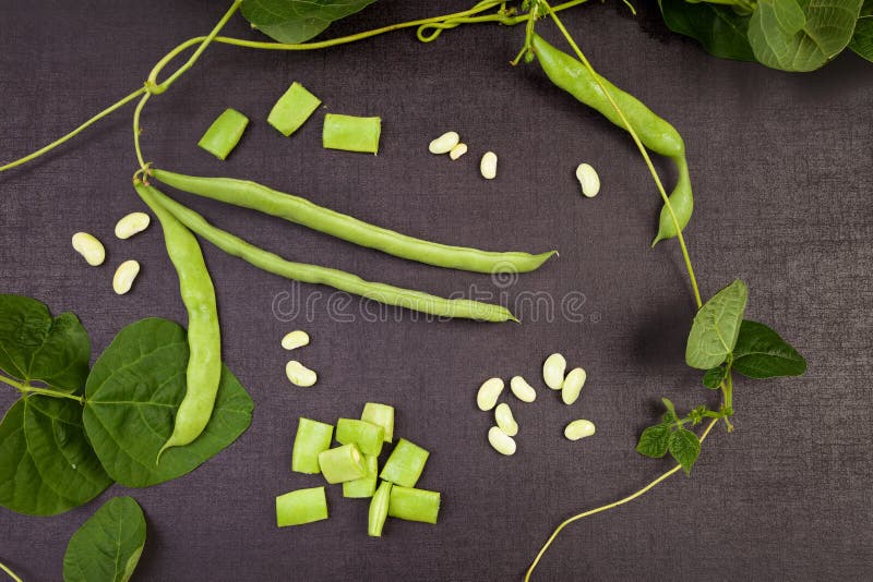 Raw string beans. stock photo. Image of health, harvest - 97153230