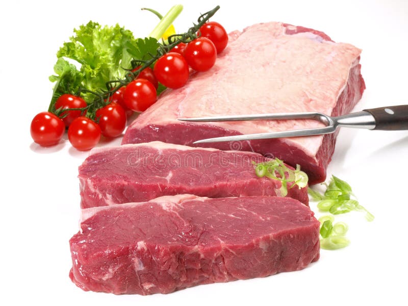 Fine Meat - Raw Striploin Beef Steak Stock Photo - Image of food ...