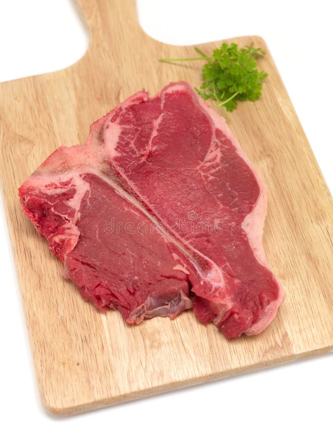 Raw T Bone Steak stock image. Image of white, meat, beef - 15166009