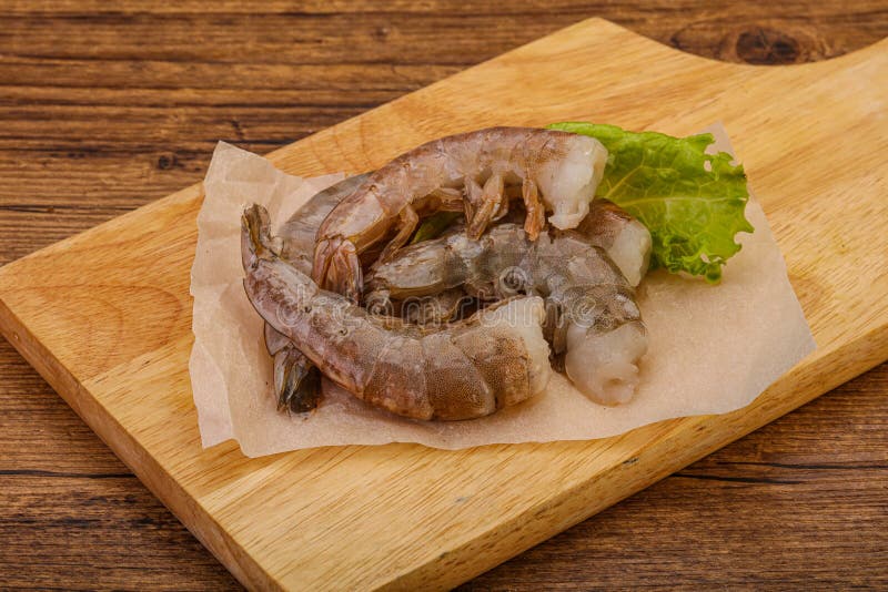 Raw Tiger Prawn for Cooking Stock Image - Image of peeled, shell: 196591569