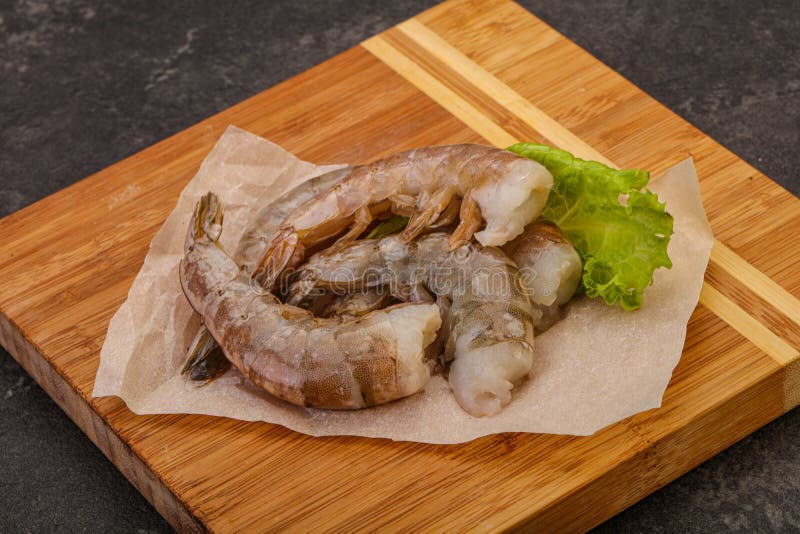 Raw Tiger Prawn for Cooking Stock Image - Image of restaurant ...