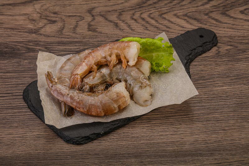 Raw Tiger Prawn for Cooking Stock Image - Image of meal, uncooked ...