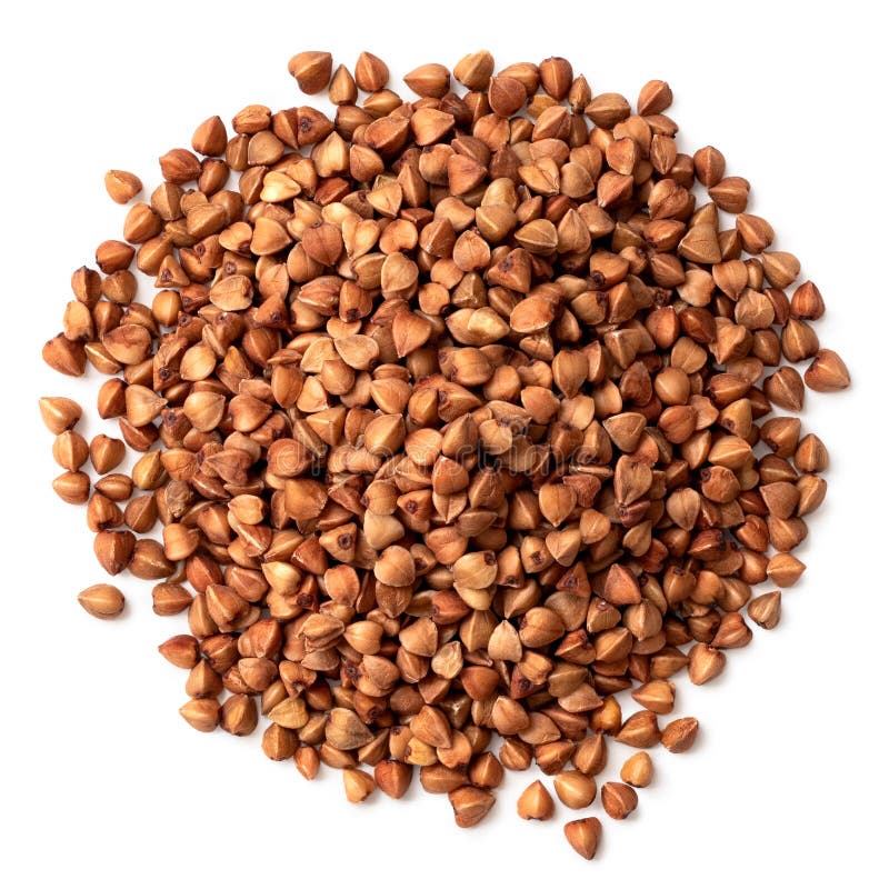 Raw toasted buckwheat stock image. Image of groats, heap - 204299215