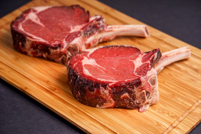 Raw Tomahawk Steak stock photo. Image of huge, large - 69821406