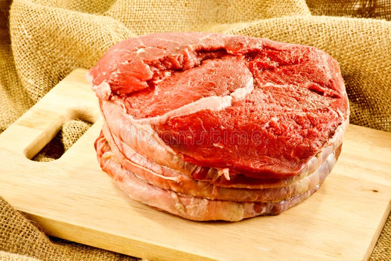 Raw Top Rump of Beef stock photo. Image of joint, topside - 40380546