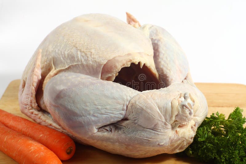 Raw turkey on a board stock image. Image of cuisine, celebration - 10998707
