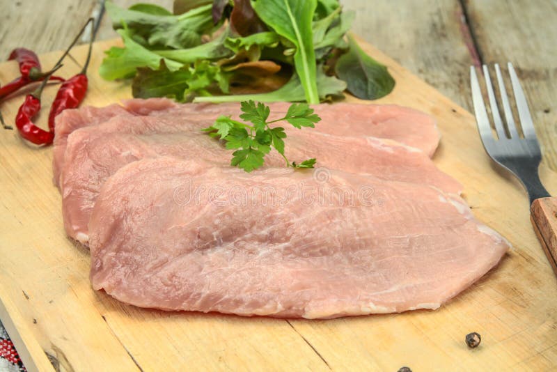 Raw turkey cutlets stock photo. Image of turkey, cutting - 169200384