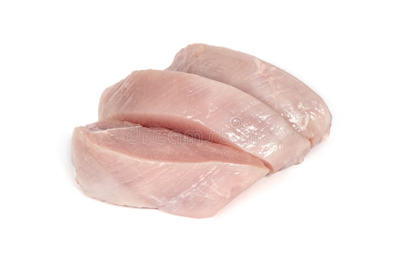 Raw Turkey Fillet Meat Isolated Stock Image - Image of grocery, fillet ...