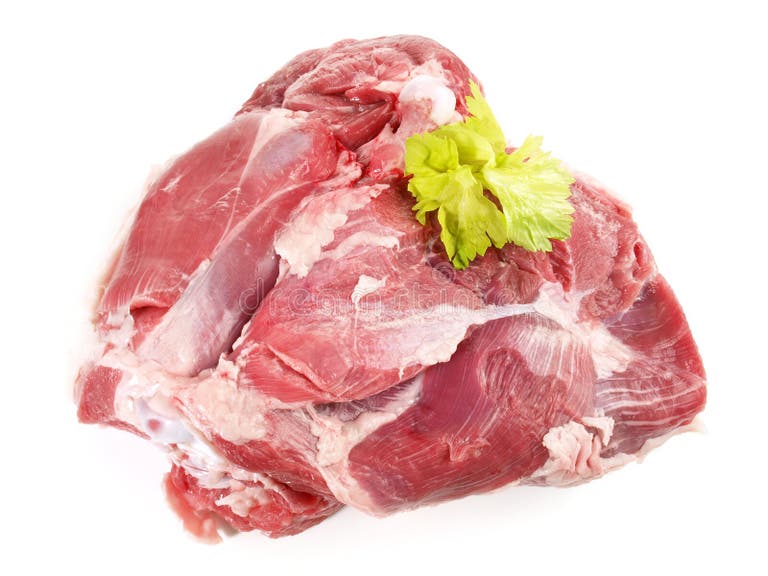 Raw Turkey Haunch on White Background - Isolated Stock Photo - Image of ...