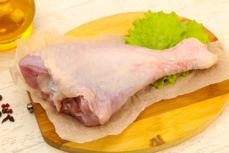 Raw turkey leg stock photo. Image of cutting, shot, closeup - 137018834