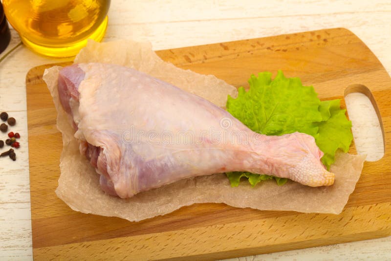 Raw turkey leg stock photo. Image of drumsticks, chicken - 138529572