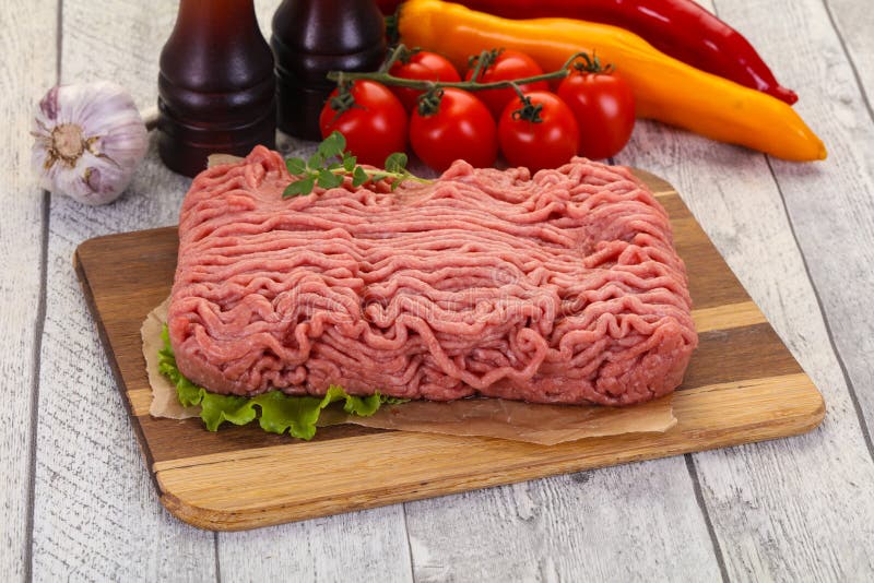 Raw turkey minced meat stock image. Image of pork, cooking - 180415657