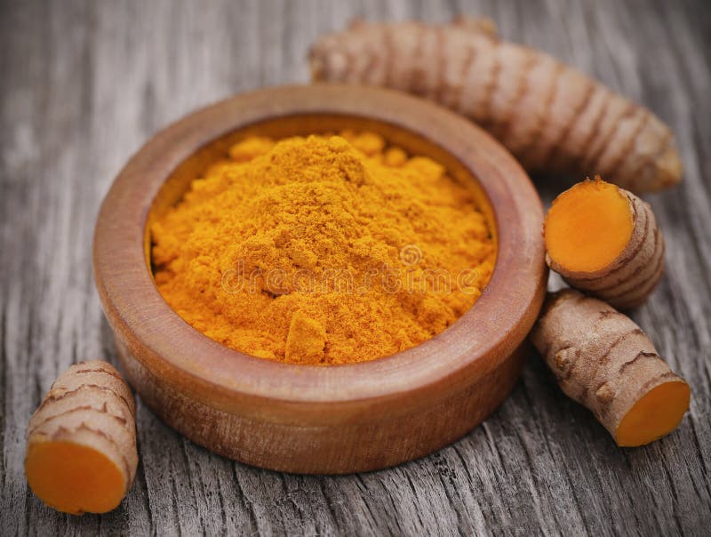 Raw turmeric with powder stock photo. Image of indian - 149061666