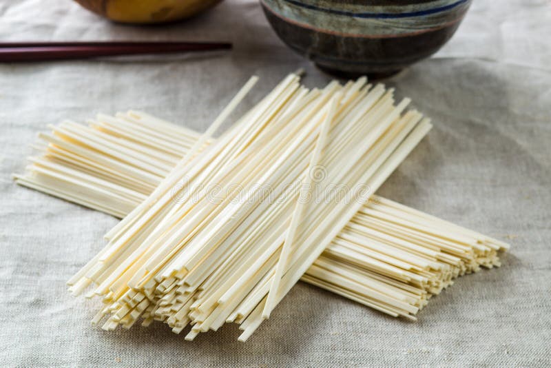 Raw udon noodles stock image. Image of delicious, asia - 139318917