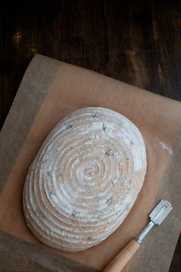 Raw Unbaked Sourdough Bread Stock Image - Image of bakery, cuisine ...