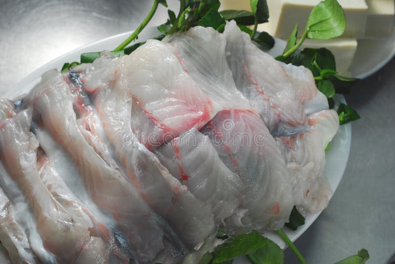 Raw uncook fish slice stock image. Image of uncook, close - 22656245