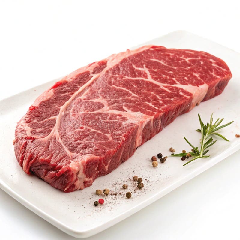 Raw Uncooked Brisket Flat Iron Steak Isolated on Transparent Background ...