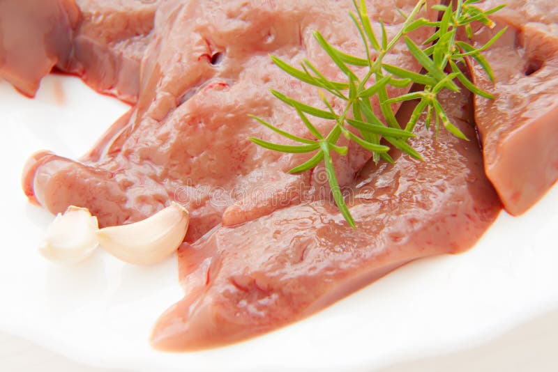 Raw Uncooked Meat Food at White Background Stock Photo - Image of white ...