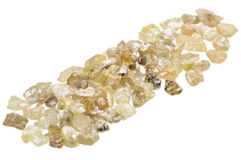 Raw uncut diamonds stock photo. Image of natural, shining - 35695346