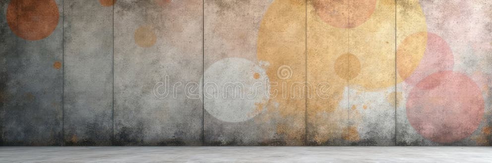 Raw, Unfinished Concrete Wall Featuring Abstract Grunge Patterns and ...