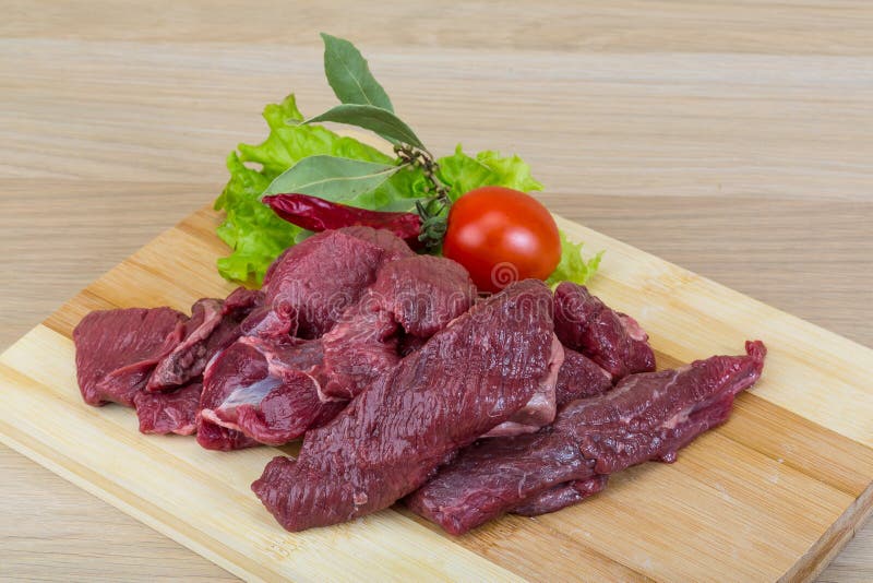Raw venison stock photo. Image of roast, barbecue, beef - 50195424
