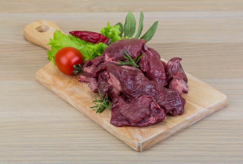 Raw venison stock image. Image of white, herbs, tenderloin - 51116257